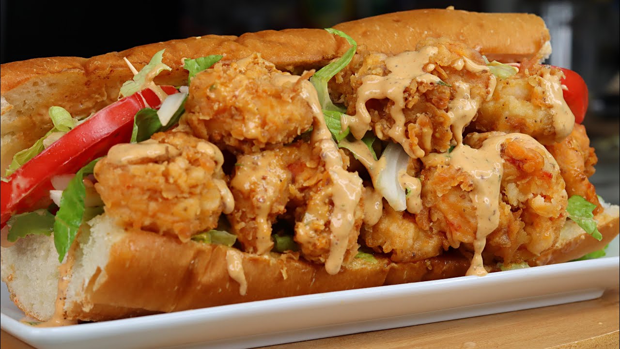 The BEST Shrimp Po' Boy Recipe - YouTube