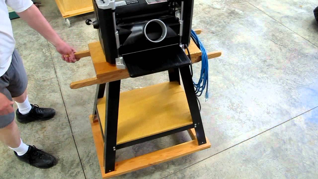 Portable Planer Mobile Stand - YouTube