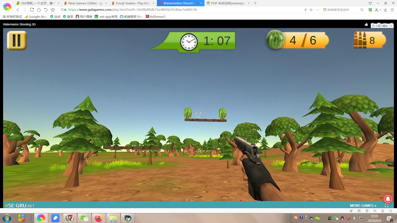 Watermelon Shooting 3D - YouTube