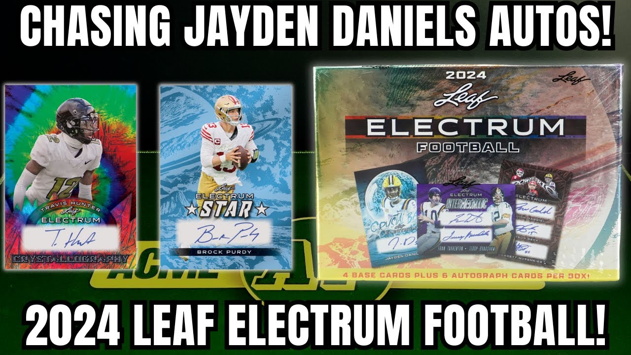 6 AUTOGRAPHS PER BOX! 2024 Leaf Electrum Football Hobby Box Review ...