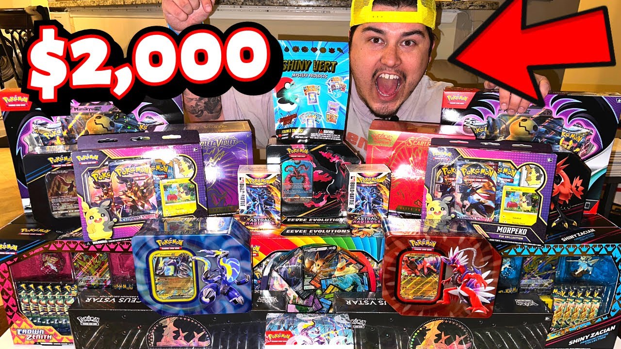 Opening $2,000 Pokemon Cards Boxes - YouTube