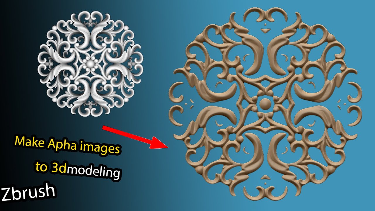 make 3d plaster with alpha images - YouTube