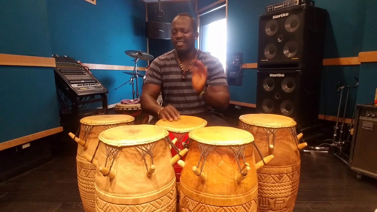 Ghana kpanlogo Drum Solo 3 - YouTube