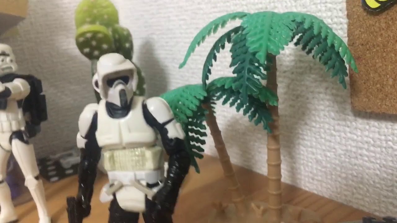 Star Wars Hasbro action figures mini diorama Sandtrooper Recon Team ...
