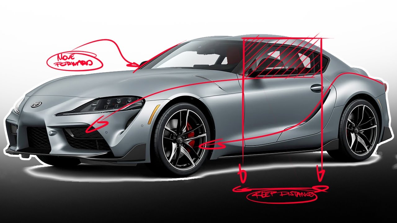 I design a MID-ENGINED Mk5 Toyota Supra! - YouTube