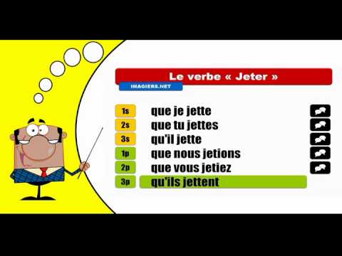 Cómo conjugar el verbo Jeter # Subjonctif Présent - YouTube