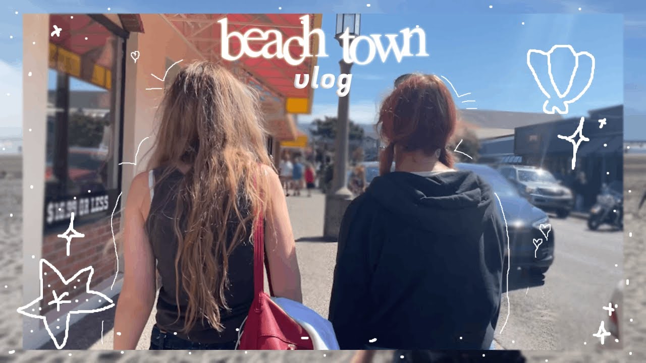 exploring a beach town 𓇼 antique stores, crystal shop, crazy hats - YouTube