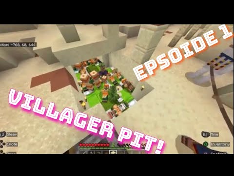 53 Days To beat Minecraft ~ Ep.1 Villager Pit! - YouTube
