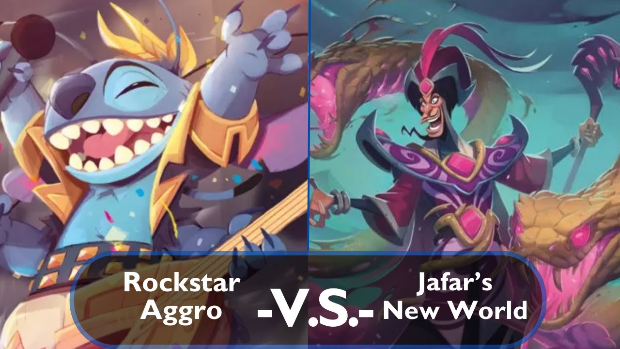 Rockstar Aggro (Amber /Amethyst) vs. Jafar's New World - Lorcana TCG ...