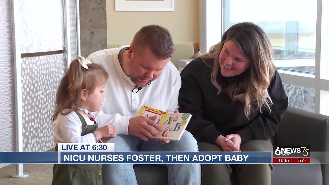 Omaha NICU nurses foster then adopt baby - YouTube