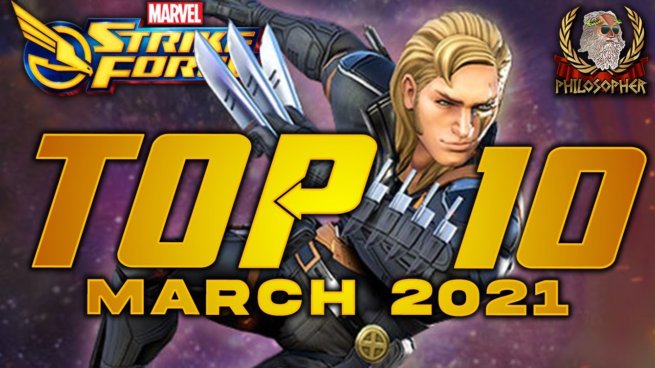 Top 10 Characters to Invest In - March 2021 - Marvel Strike Force - MSF ...