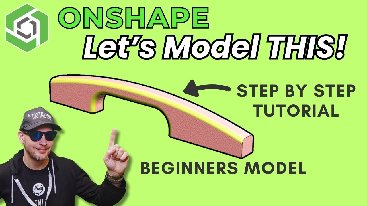 Onshape Best Tutorial for Beginners - Cabinet Handle - Step by Step ...