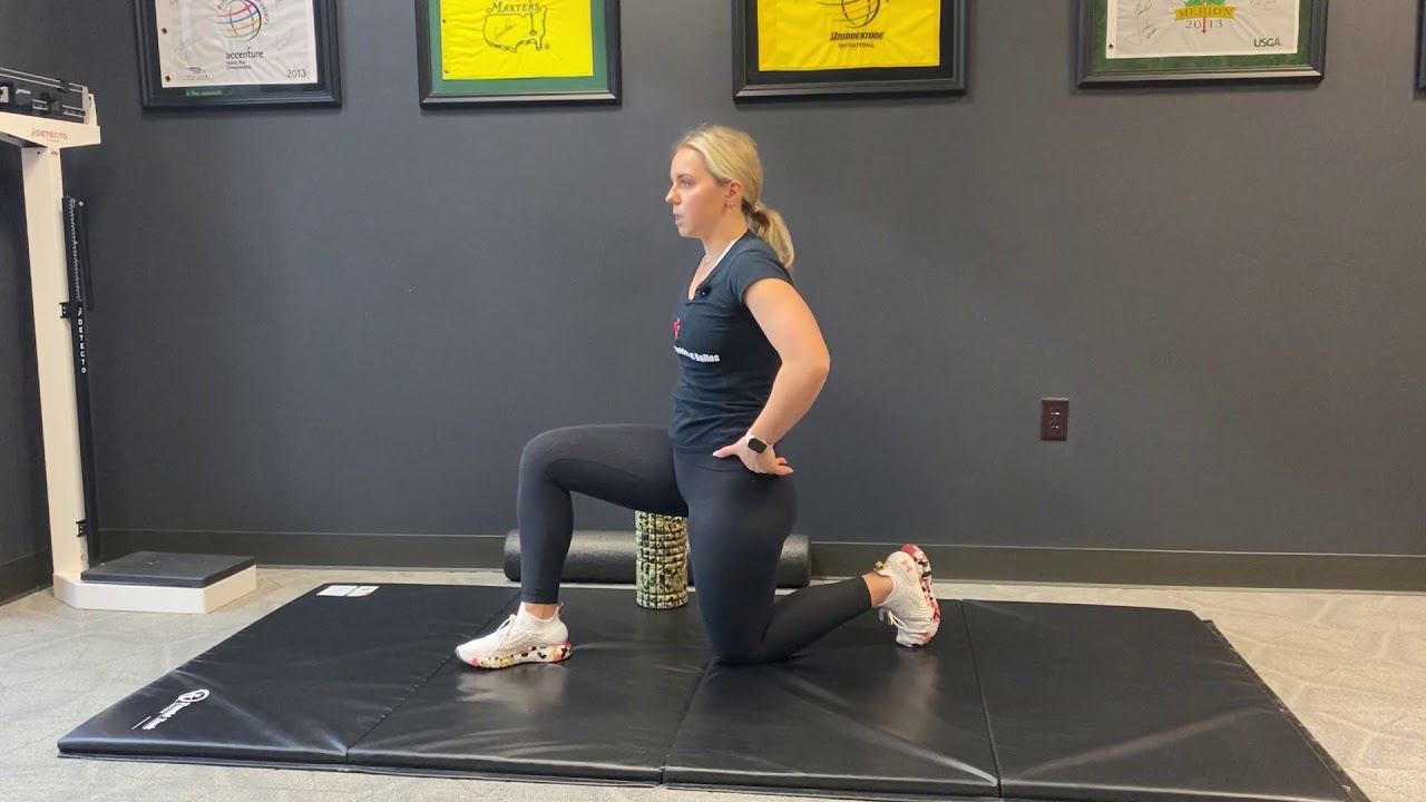 Half Kneeling Hip Flexor Stretch - YouTube