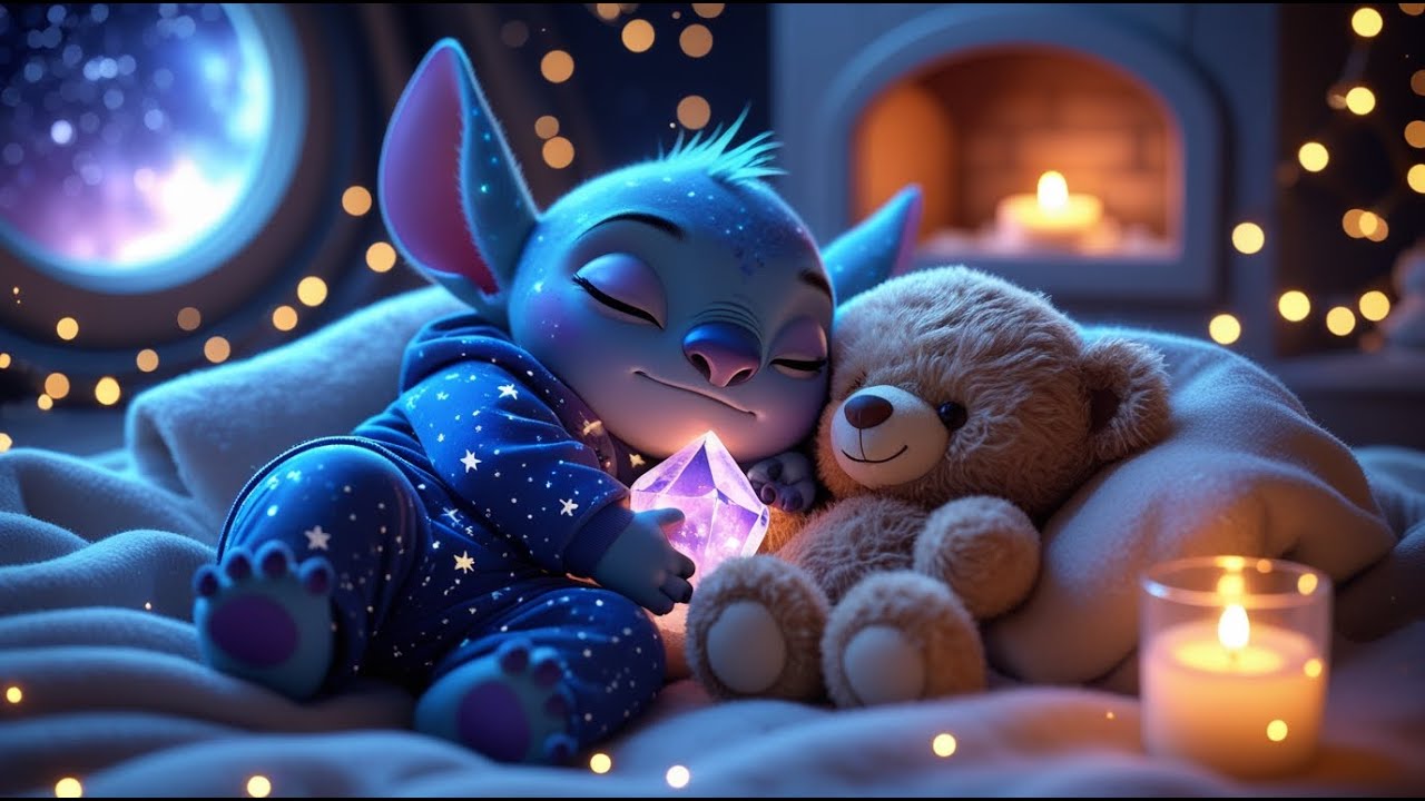 1h30m Soothing Sleep Music for Babies with Stitch | Gentle Lullabies ...