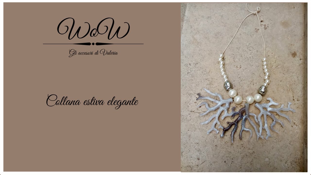 Tutorial collana estiva facilissima - Easy summer necklace tutorial - YouTube