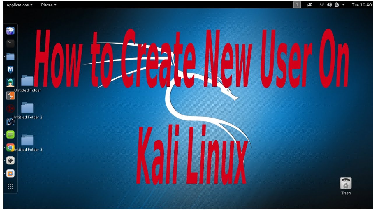 How To Create User On Kali Linux YouTube How To Create User On Kali Linux YouTube