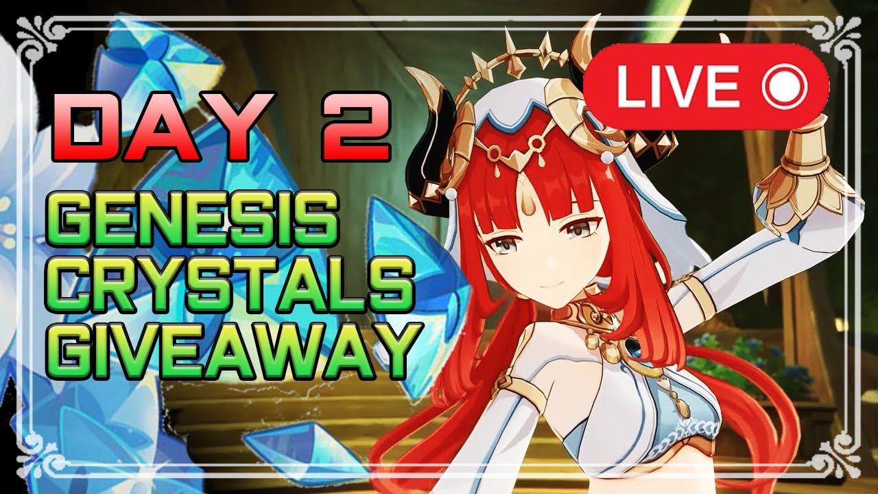 GENESIS CRYSTAL GIVEAWAY : DAY 2 | Genshin Impact - YouTube