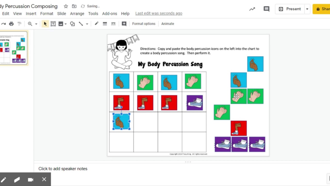 Body percussion composing - YouTube