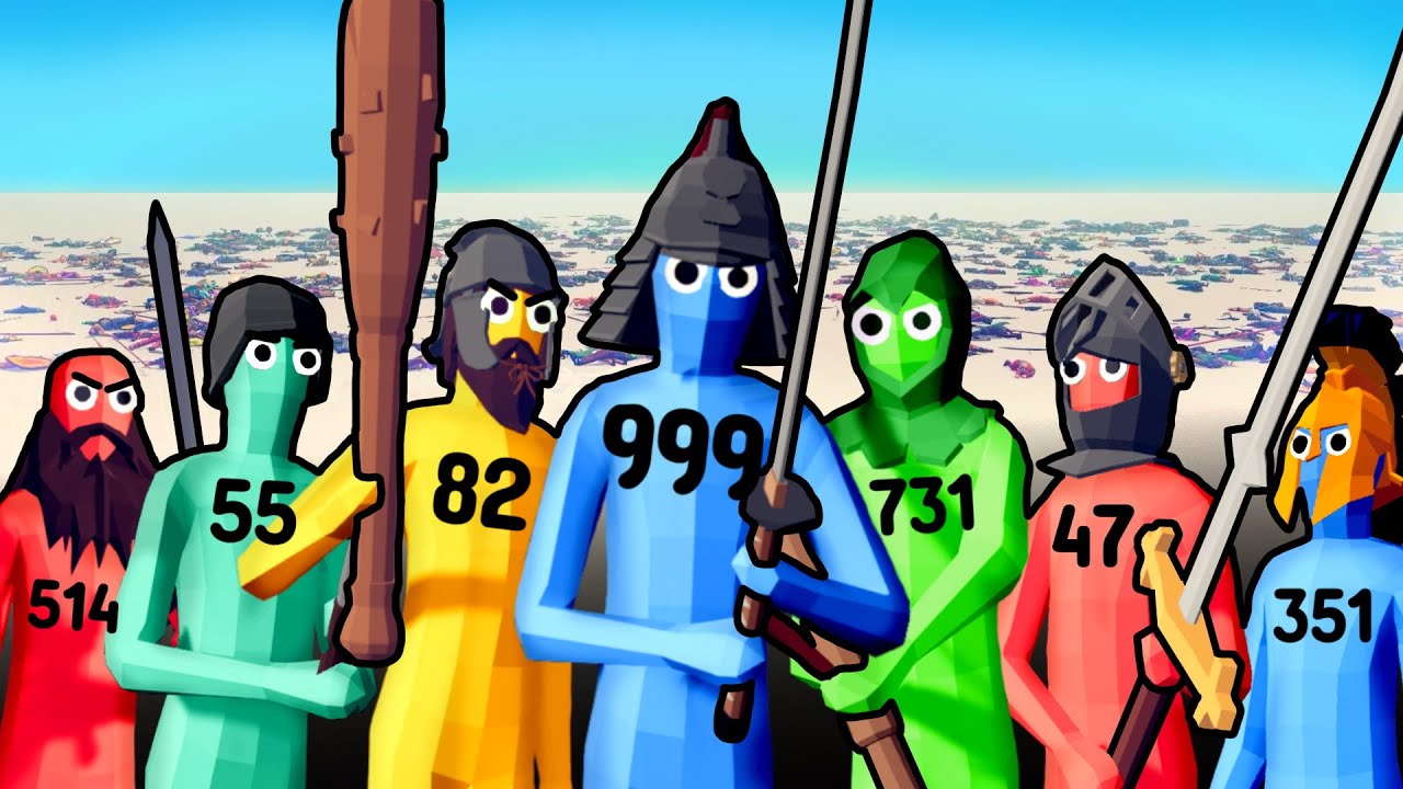 The Biggest Battle Royale with Ragdoll – TABS – Who will win? - YouTube