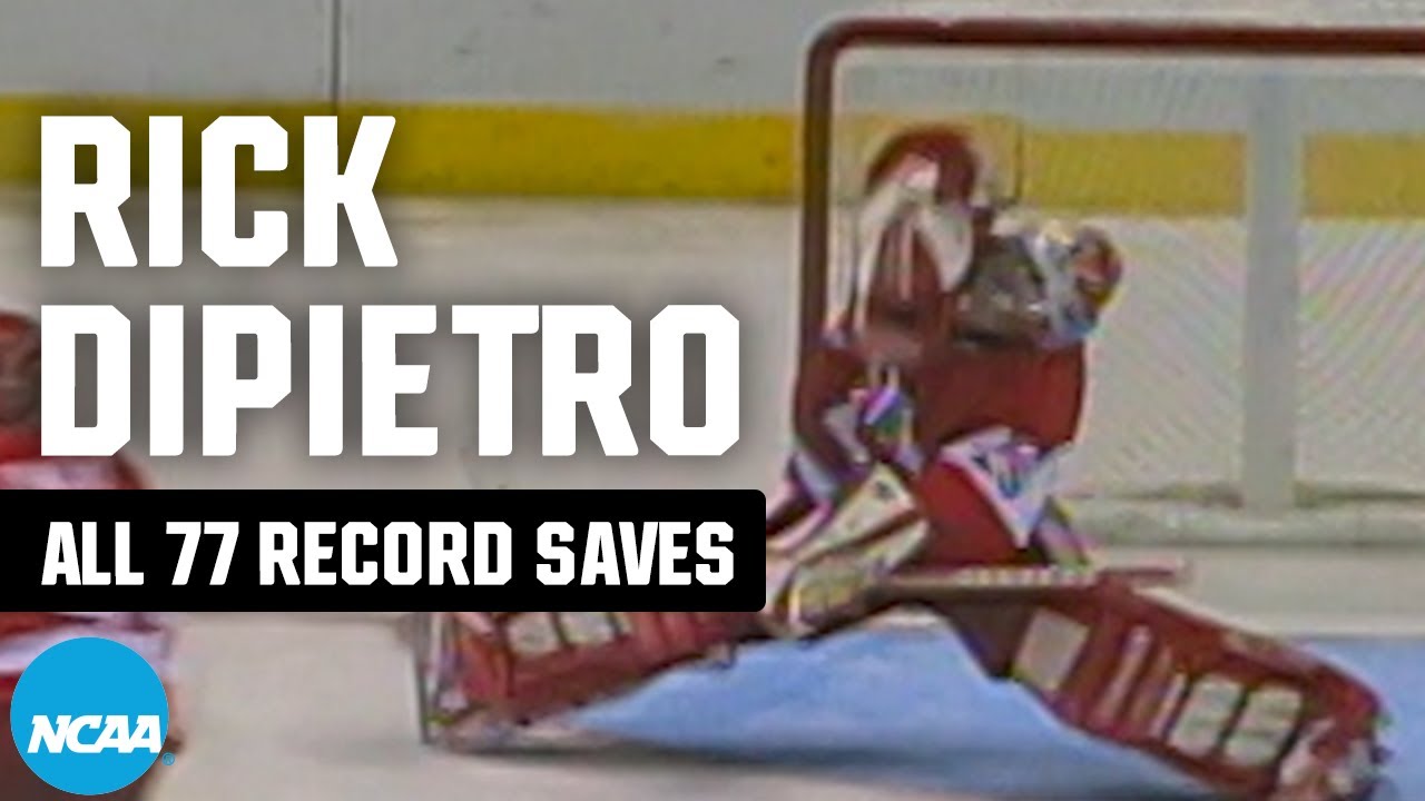 All 77 record saves from Rick DiPietro in the 2000 NCAA hockey ...