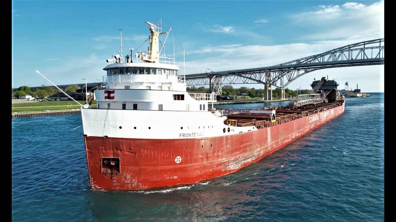CSL FRONTENAC - Downbound Port Huron, Michigan 5-14-2023 - YouTube