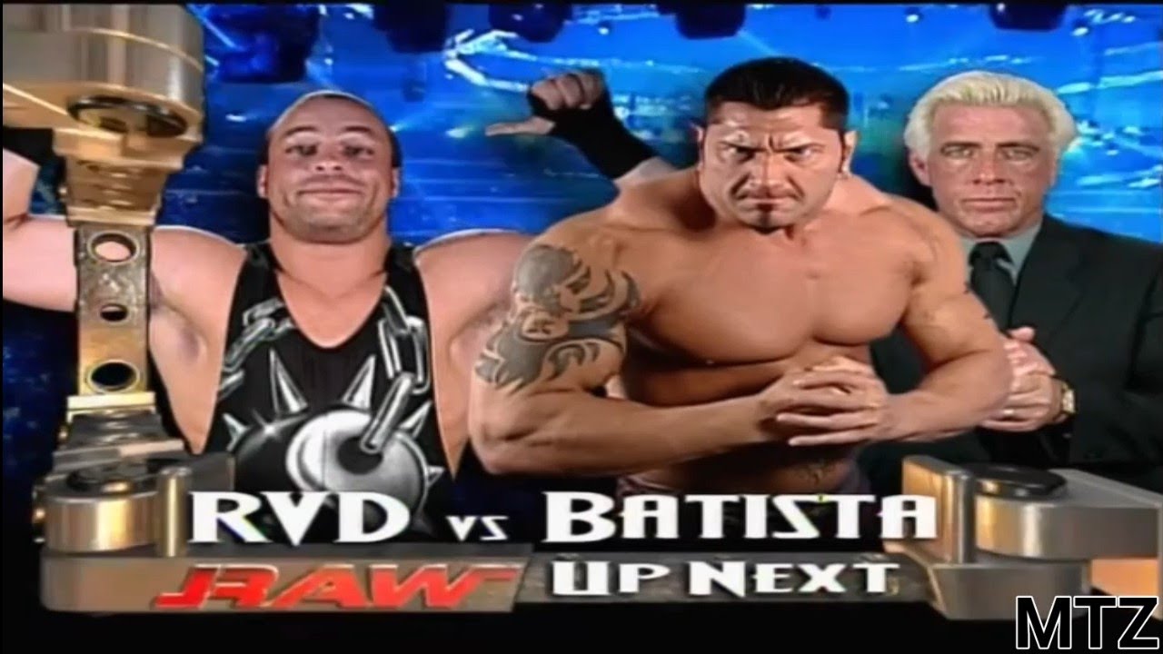 Rob Van Dam vs Batista Raw 2002 Highlights - YouTube