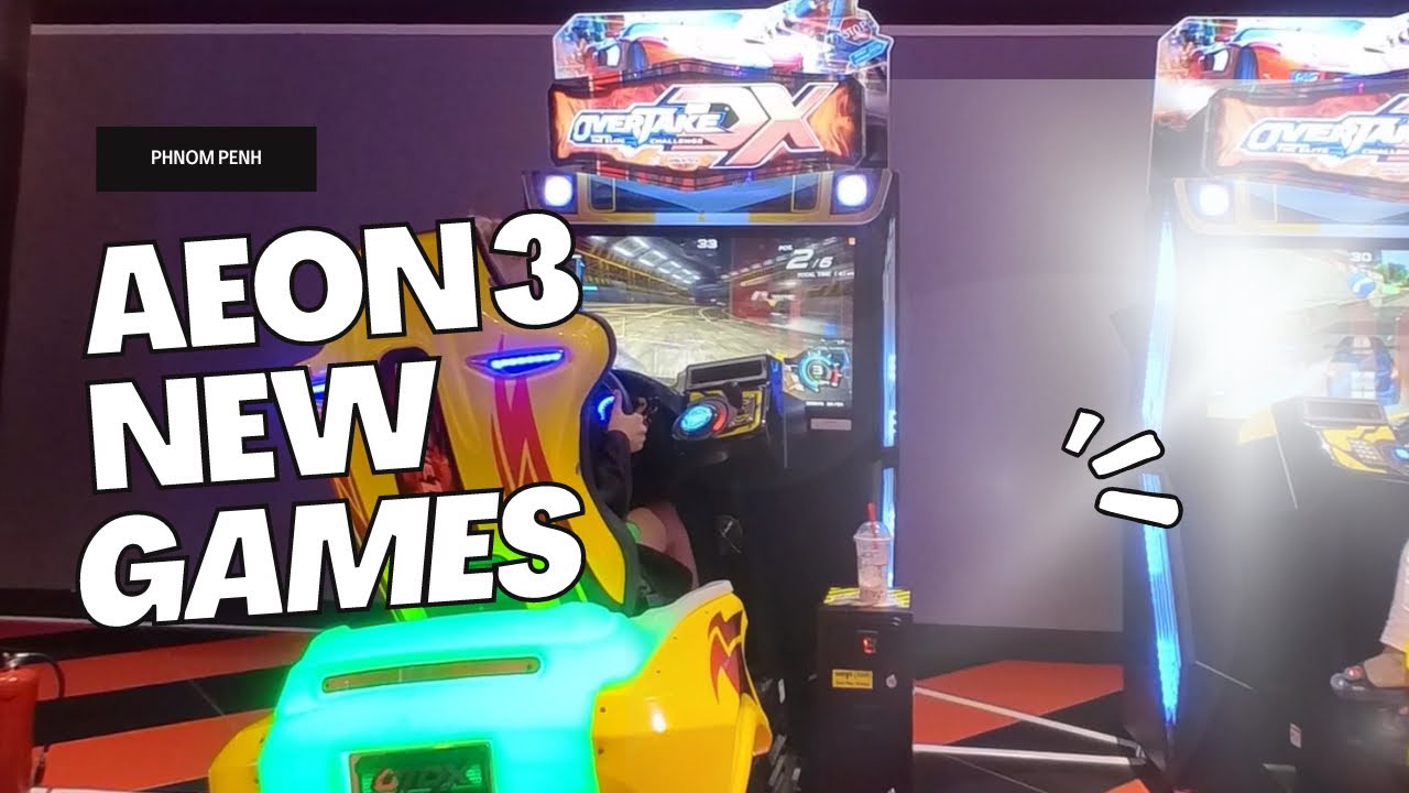 Beautiful Girl Playing Game Car Racing at Aeon 3 || Aeon Mall 3 in Phnom Penh Happy Place - YouTube