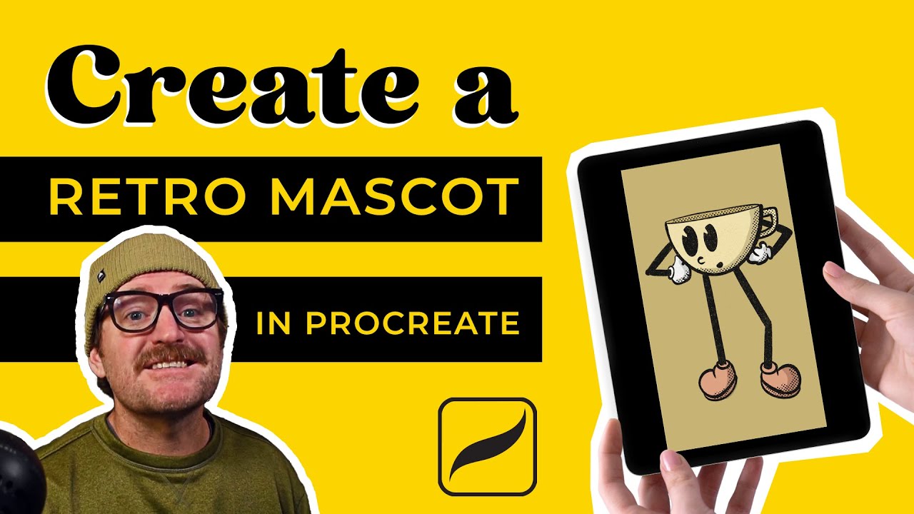 Create a Retro Mascot Character with Ease in Procreate! | Be Someone ...