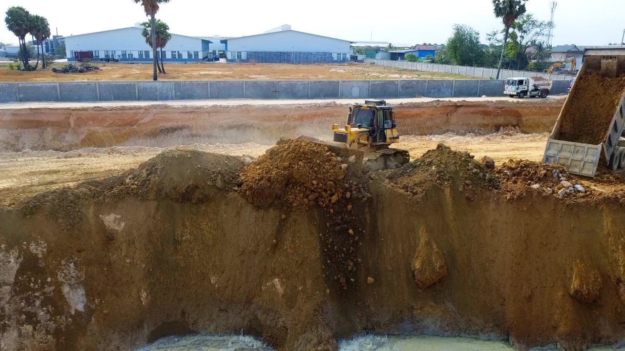 #E3 Skill Dozer D58 & Truck 5T Contributed Construction of water system ...