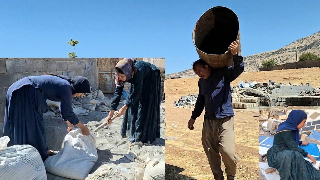 **Maria and the cooperation of a dedicated man to rebuild the house ...