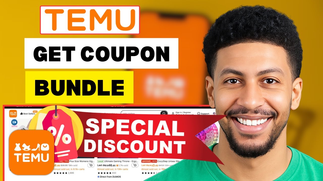 How To Get Temu Coupon Bundle - Step by Step - YouTube