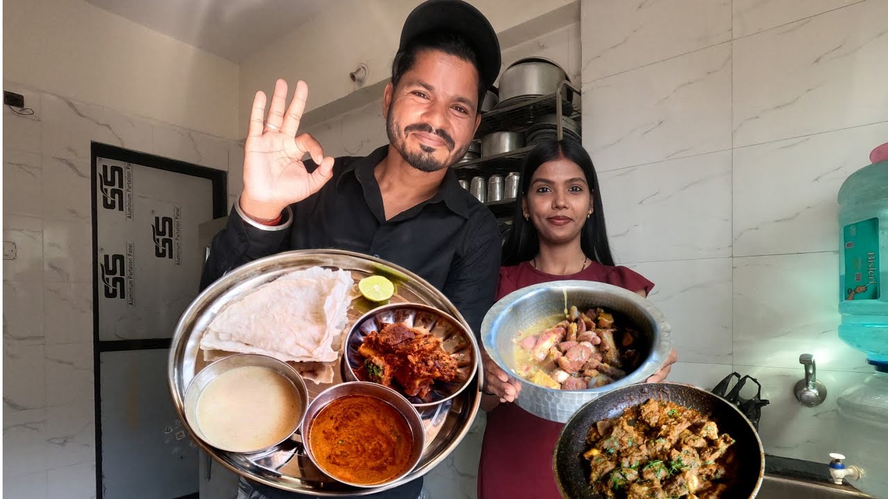 कोल्हापुरी मटण आणि तांबडा पांढरा रस्सा | Kolhapuri Mutton Tambda ...