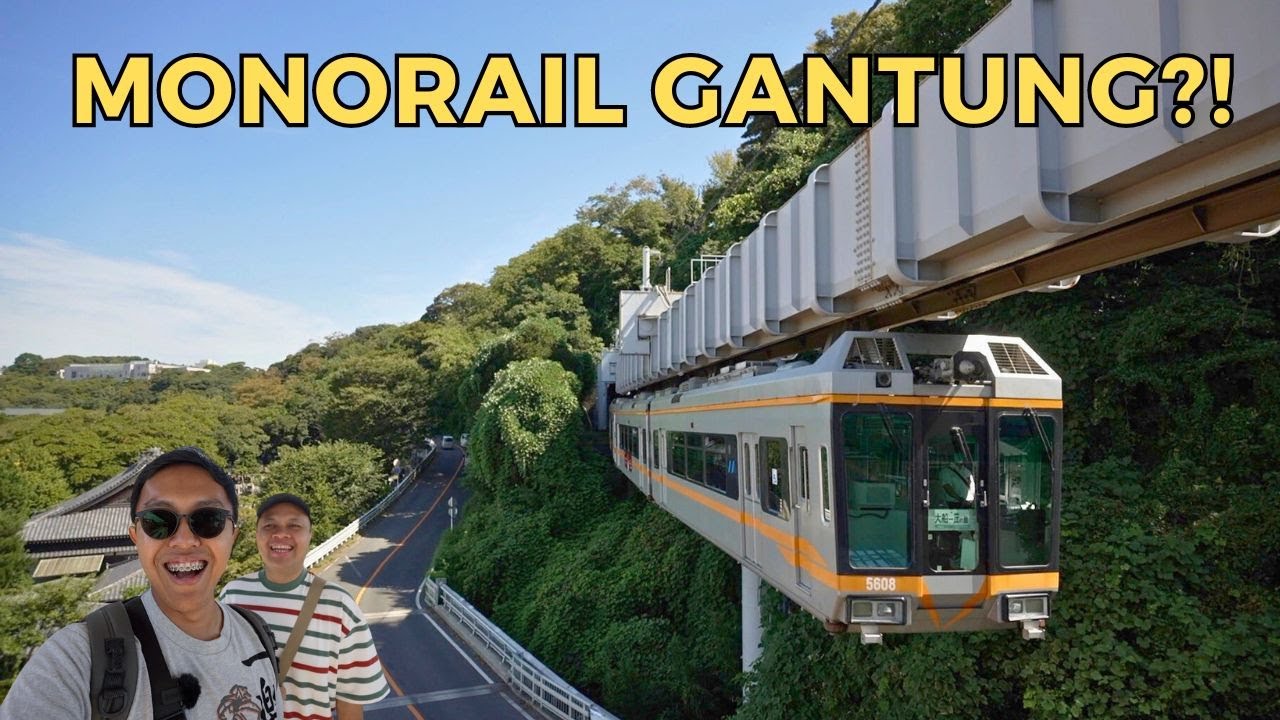 NGERI ️MONORAIL GANTUNG TERBALIK, RELNYA DI ATAS! SHONAN MONORAIL TO ...