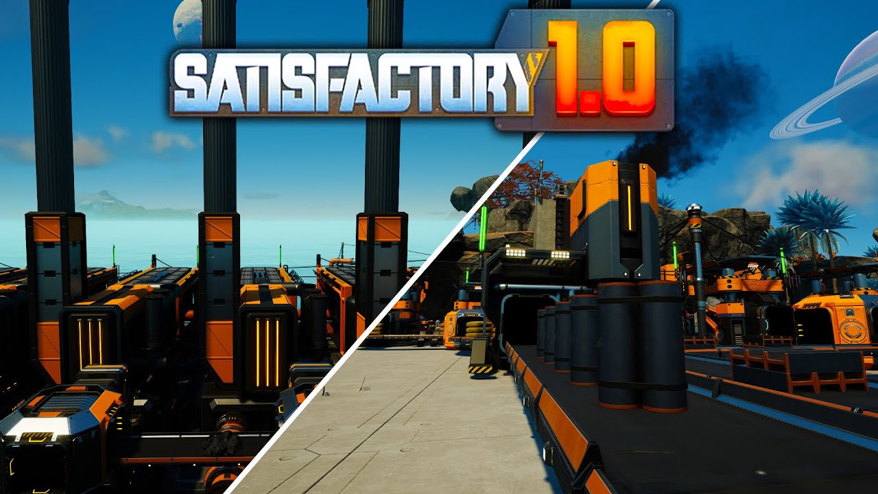 BASIC COAL POWER AND STEEL PRODUCUTION - Satisfactory 1.0 - YouTube