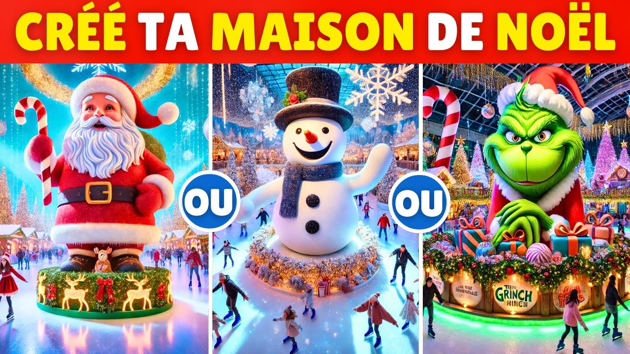 Tu préfères...? CONSTRUIS ta MAISON de NOËL 🏠🎄🎅 - YouTube