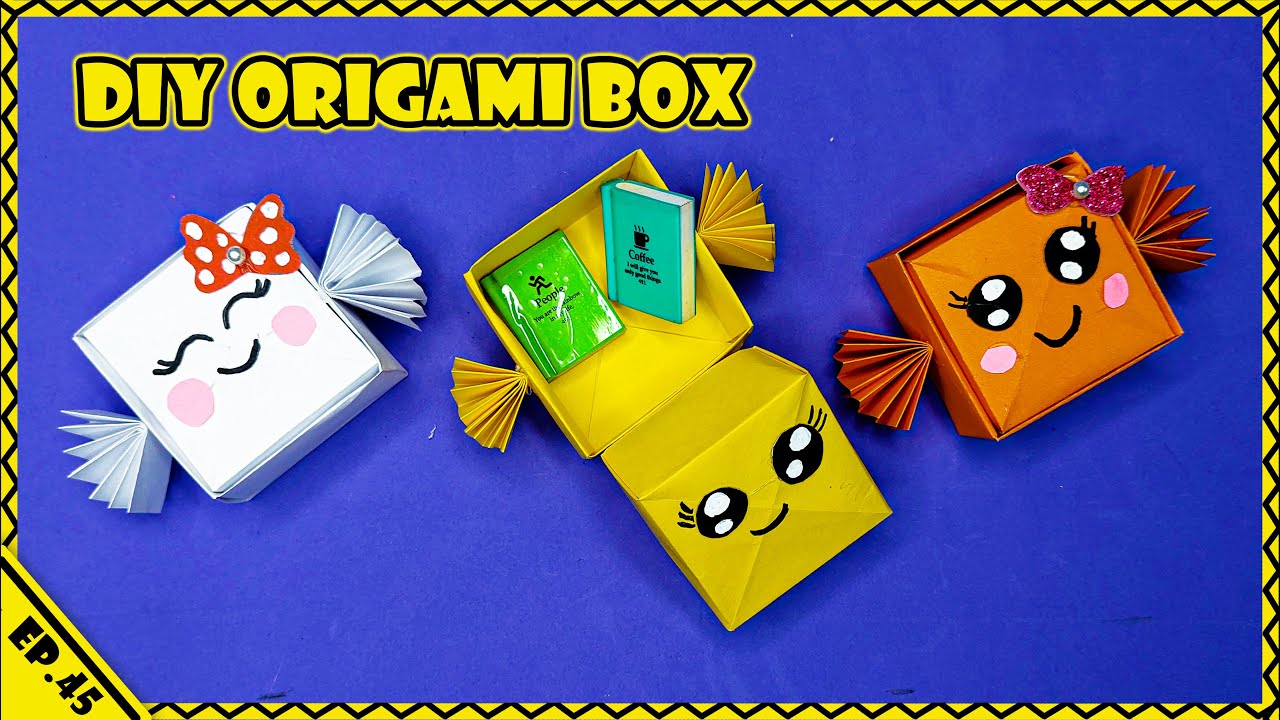 DIY Cute Origami Box || How To Make a Cute Cute Origami Box || Easy ...
