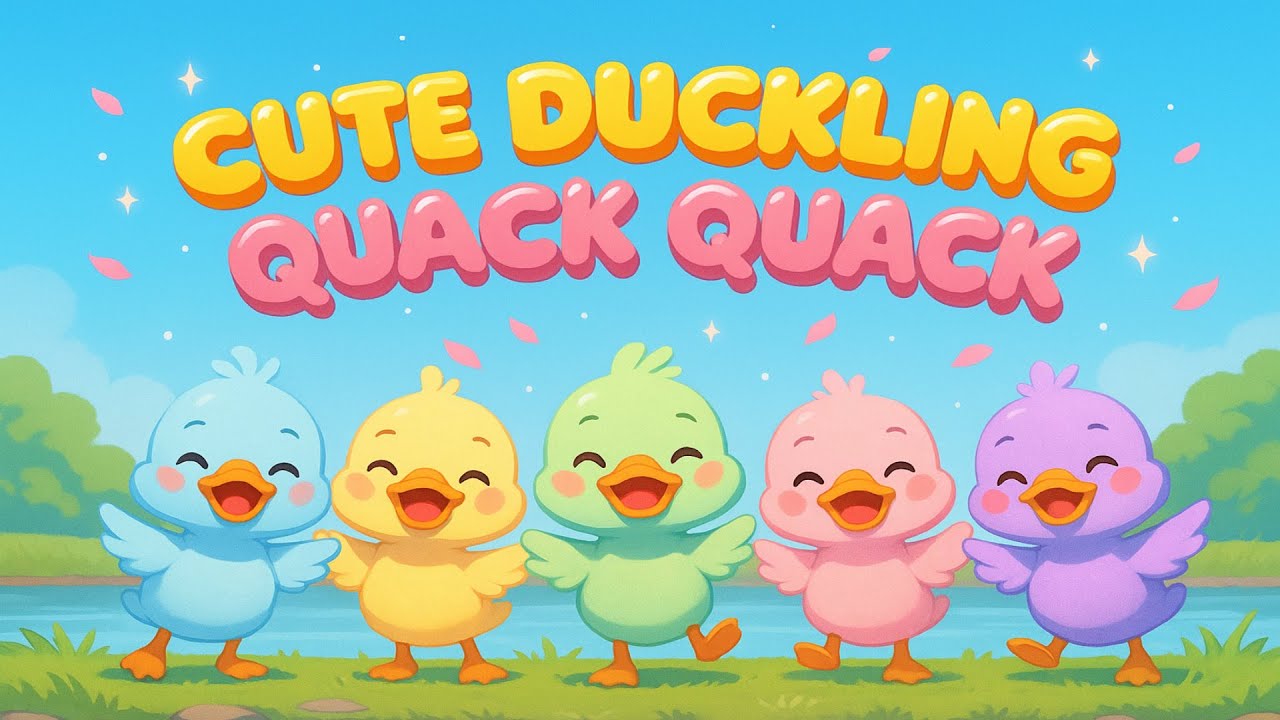 Happy Duckling Dance Song | Cute Baby Ducks 3D Animation for Toddlers ...