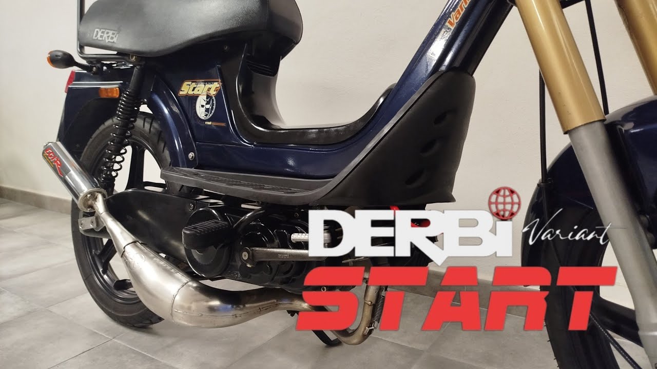 Presentación Derbi varíant start 5 con 74metrakit, caja de laminas, zen ...