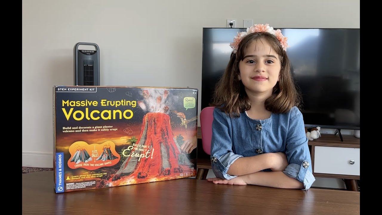 We built a volcano at home and it erupted! - YouTube