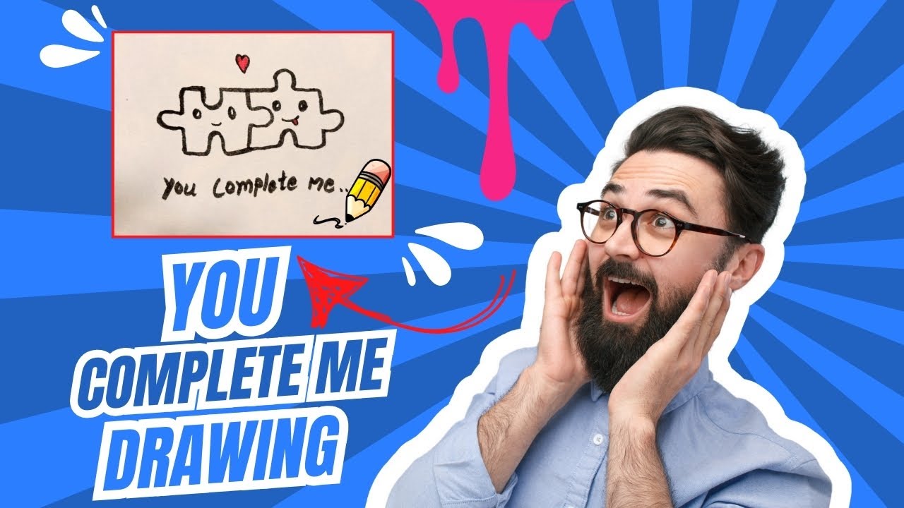 You Complete Me Drawing | Heartfelt Art of Love and Connection | Art Fi ...