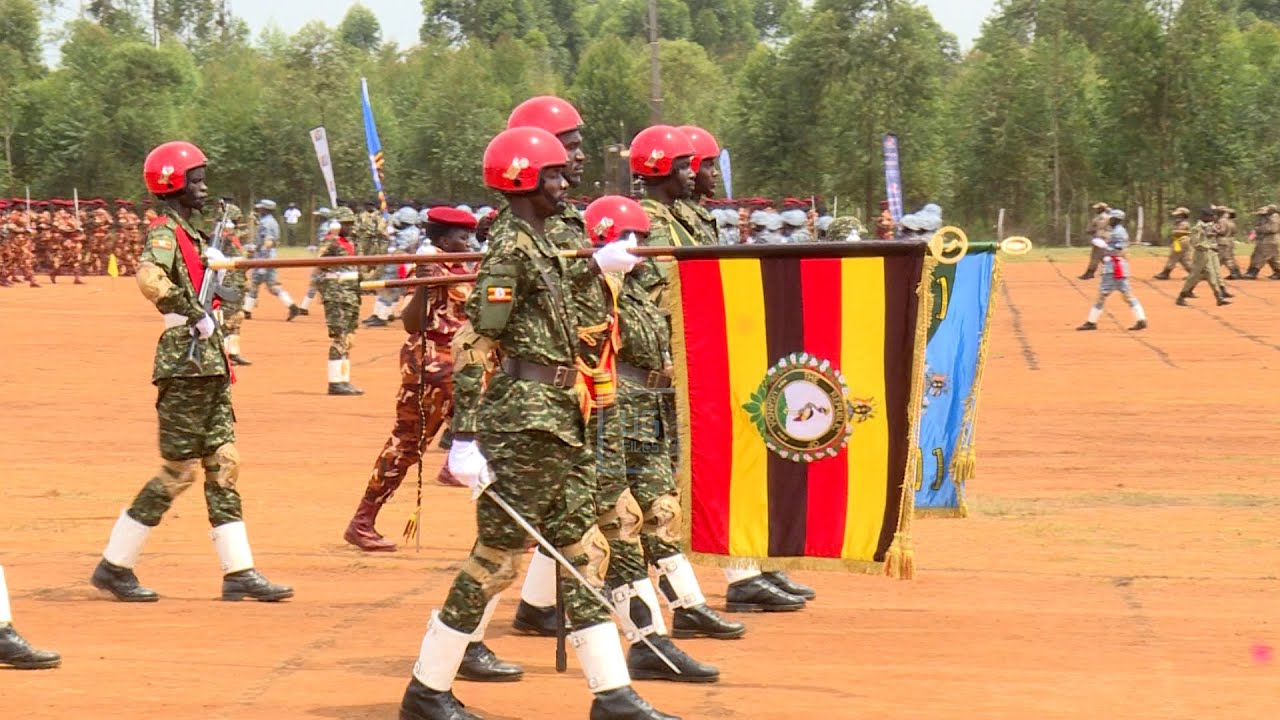 Parade of the Beautiful Ugandan Flags | Awesome Display - YouTube