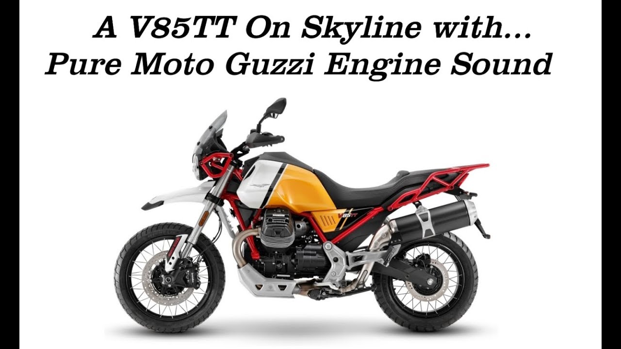V85TT On Skyline With Pure Moto Guzzi Engine Sound - YouTube