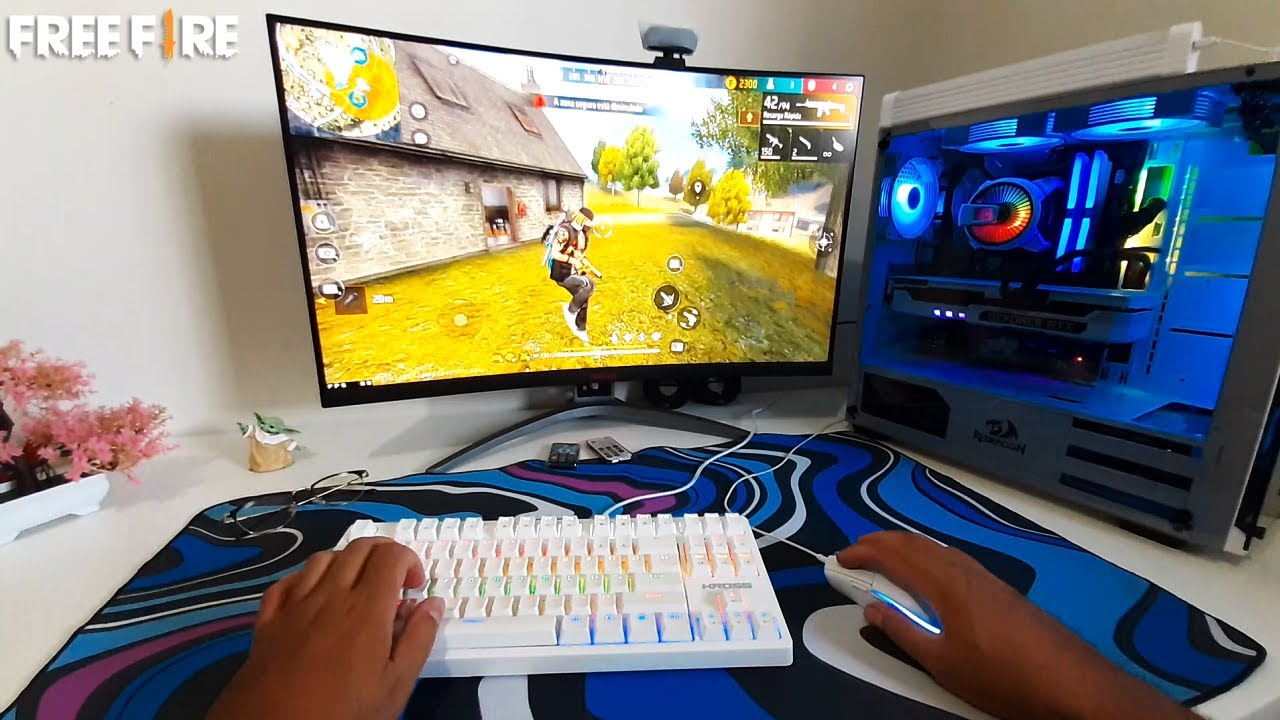 FREE FIRE NA VISÃO DE UM PC SENSI DE PROPLAY (POV) Handcam 🤩 - YouTube