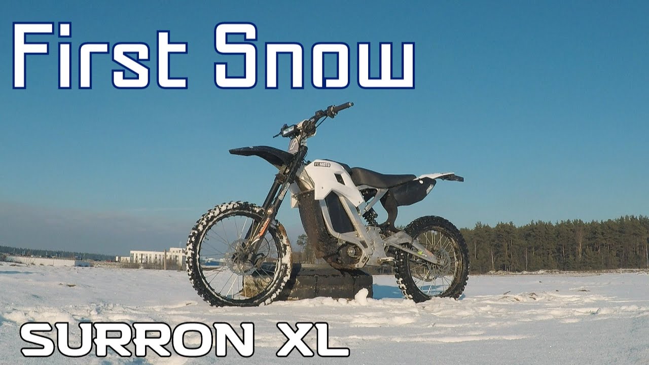 Surron XL First Snow - YouTube