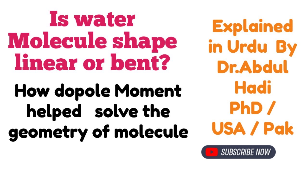 L-24 How geometry of molecule confusion is solved by dipole moment?the ...