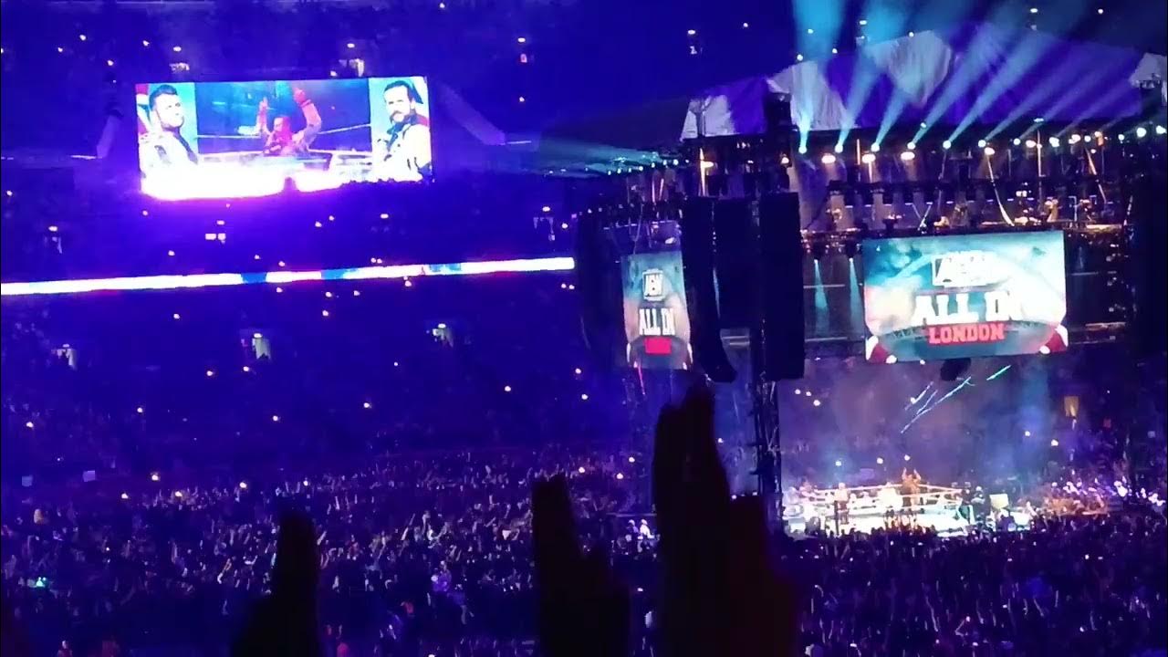 MJF & Adam Cole Better Than You Bay Bay main event AEW All In Wembley Stadium - YouTube