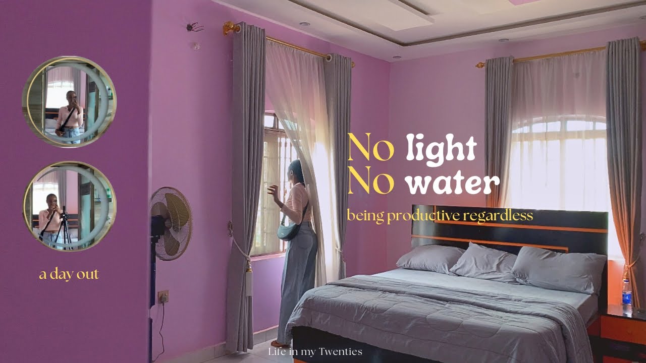 no light, no water but I did my laundry & cleaning 🧼, planning a dinner ...