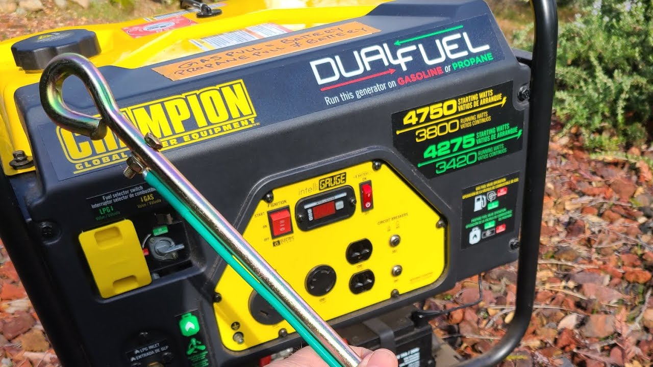 Grounding my Champion generator. - YouTube