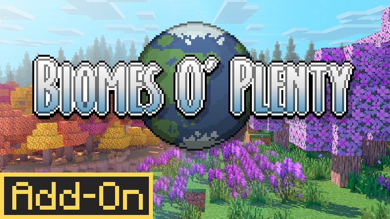 Biomes O’ Plenty Addon on For Minecraft Bedrock Edition (Official Java Port Showcase) - YouTube