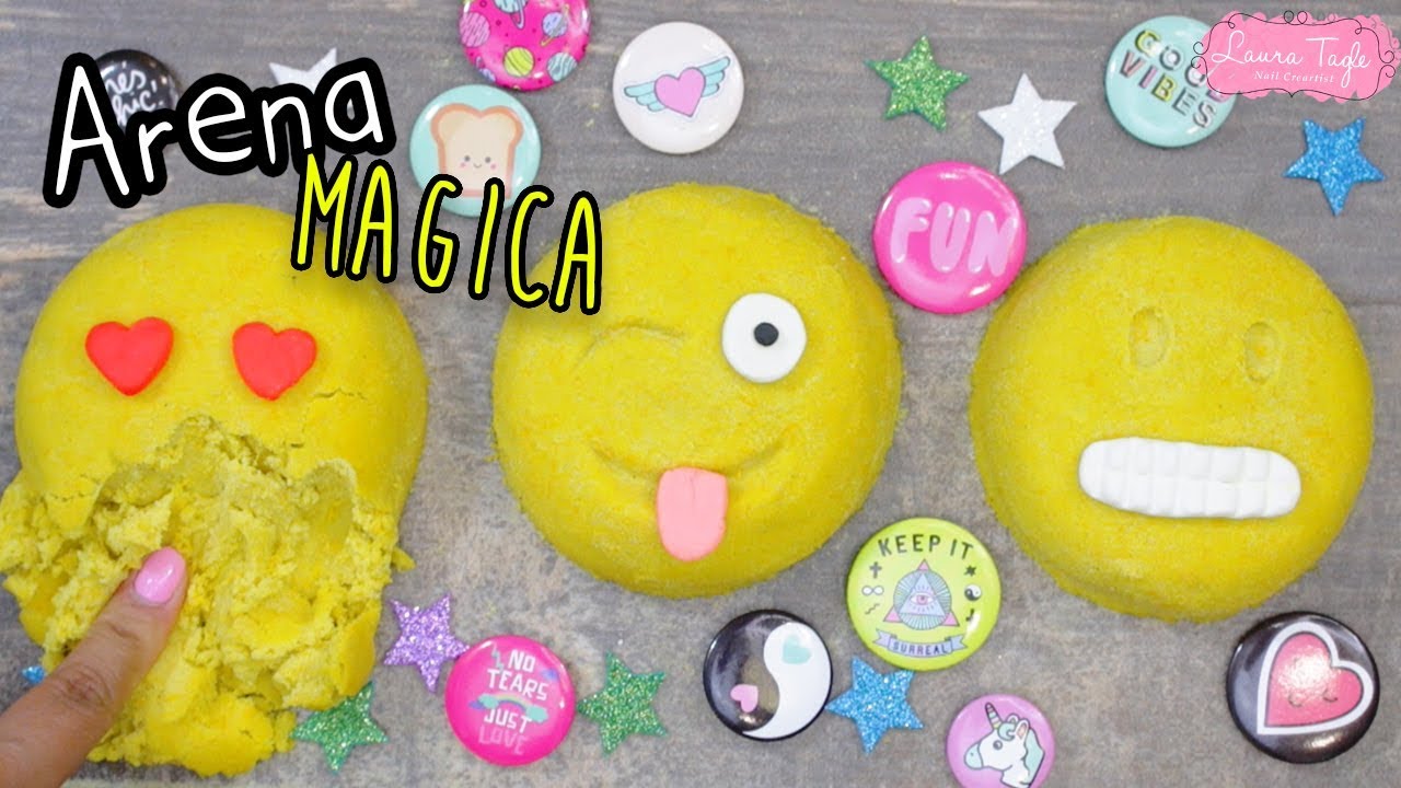 HAZ EMOJIS CON ARENA ARENA MÁGICA DIY EMOJI Y VUELO MI DRON POR PRIMERA ...